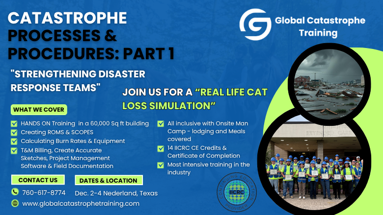 Global Catastrophe Training Announces December Catastrophe Processes ...