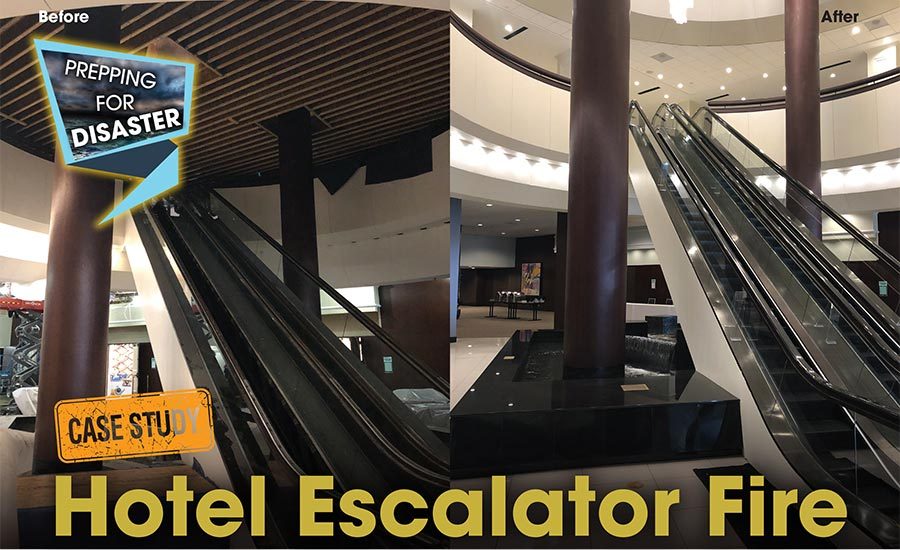 Prepping for Disaster: Hotel Escalator Fire | 2020-04-06 | Restoration ...